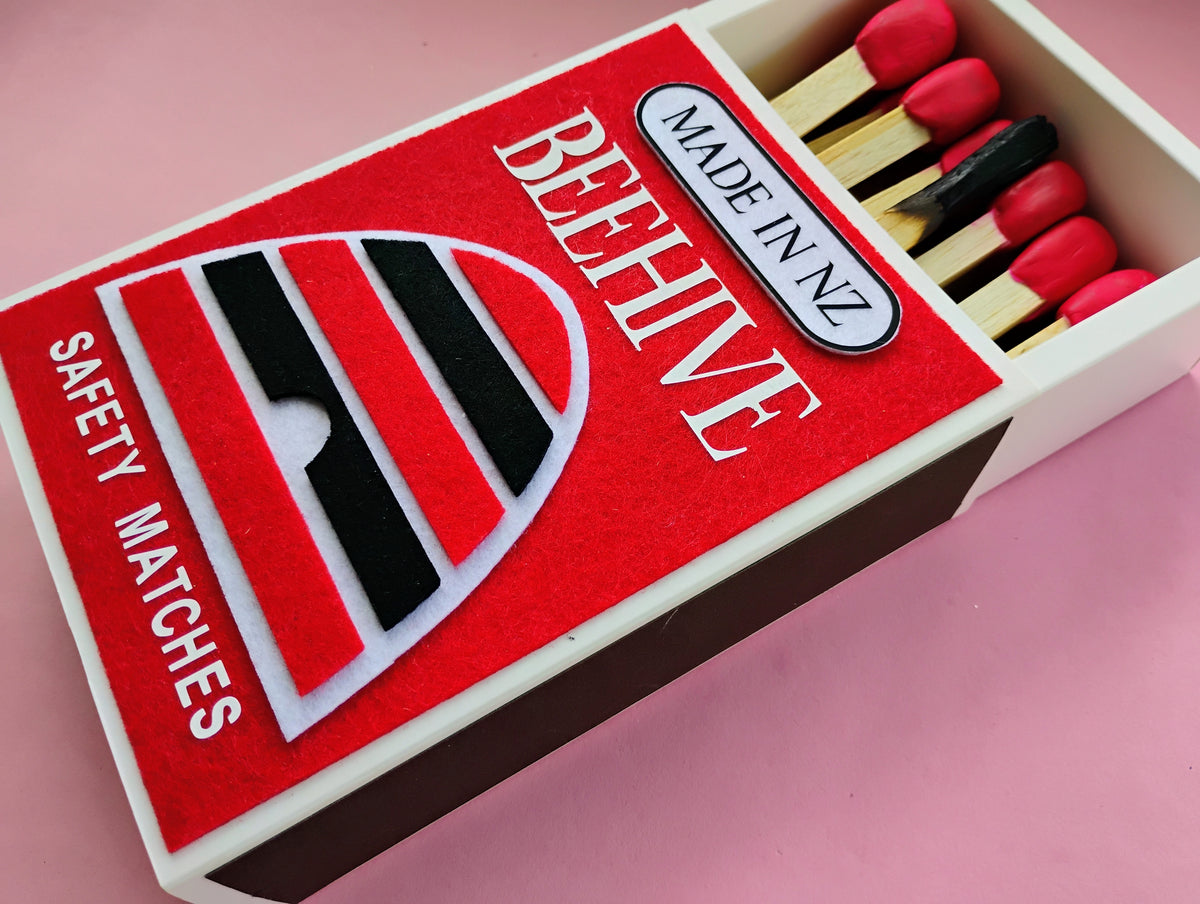 BEEHIVE MATCHBOX (RED) 15CM X 30CM – Kelly Vize